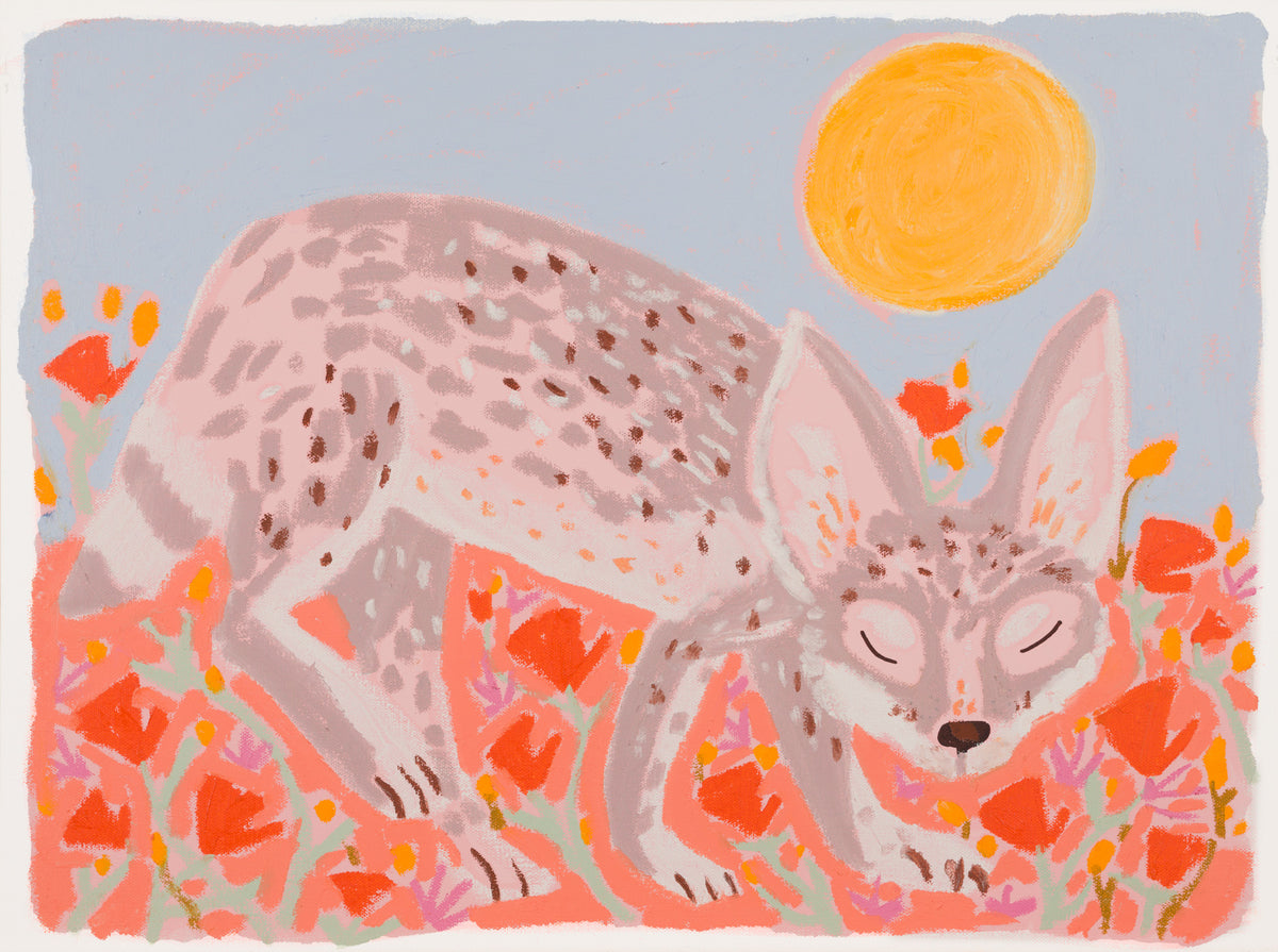 (Melissa Lakey) Kit Fox in the Flowers – HeyThere Projects